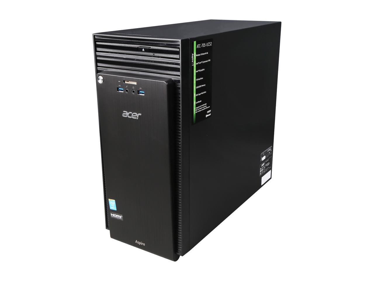 Open Box: Acer Desktop Computer Aspire T ATC-705-UC52 Intel Core i7 ...