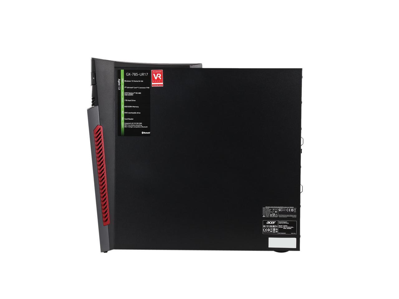Acer Desktop Computer Aspire GX GX-785-UR17 Intel Core i7-7700 8GB DDR4 ...