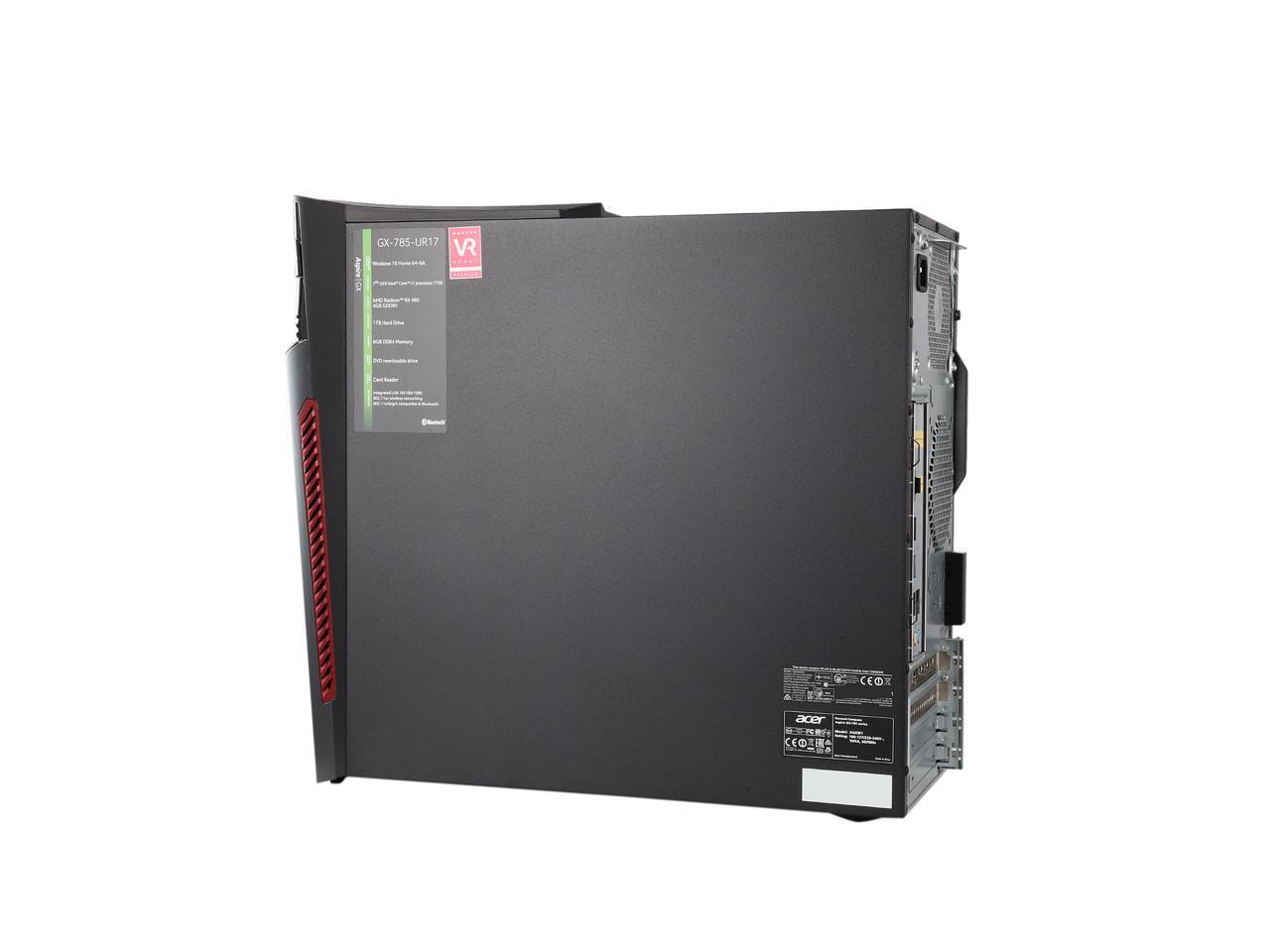 Acer Desktop Computer Aspire GX GX-785-UR17 Intel Core i7-7700 8GB DDR4 ...