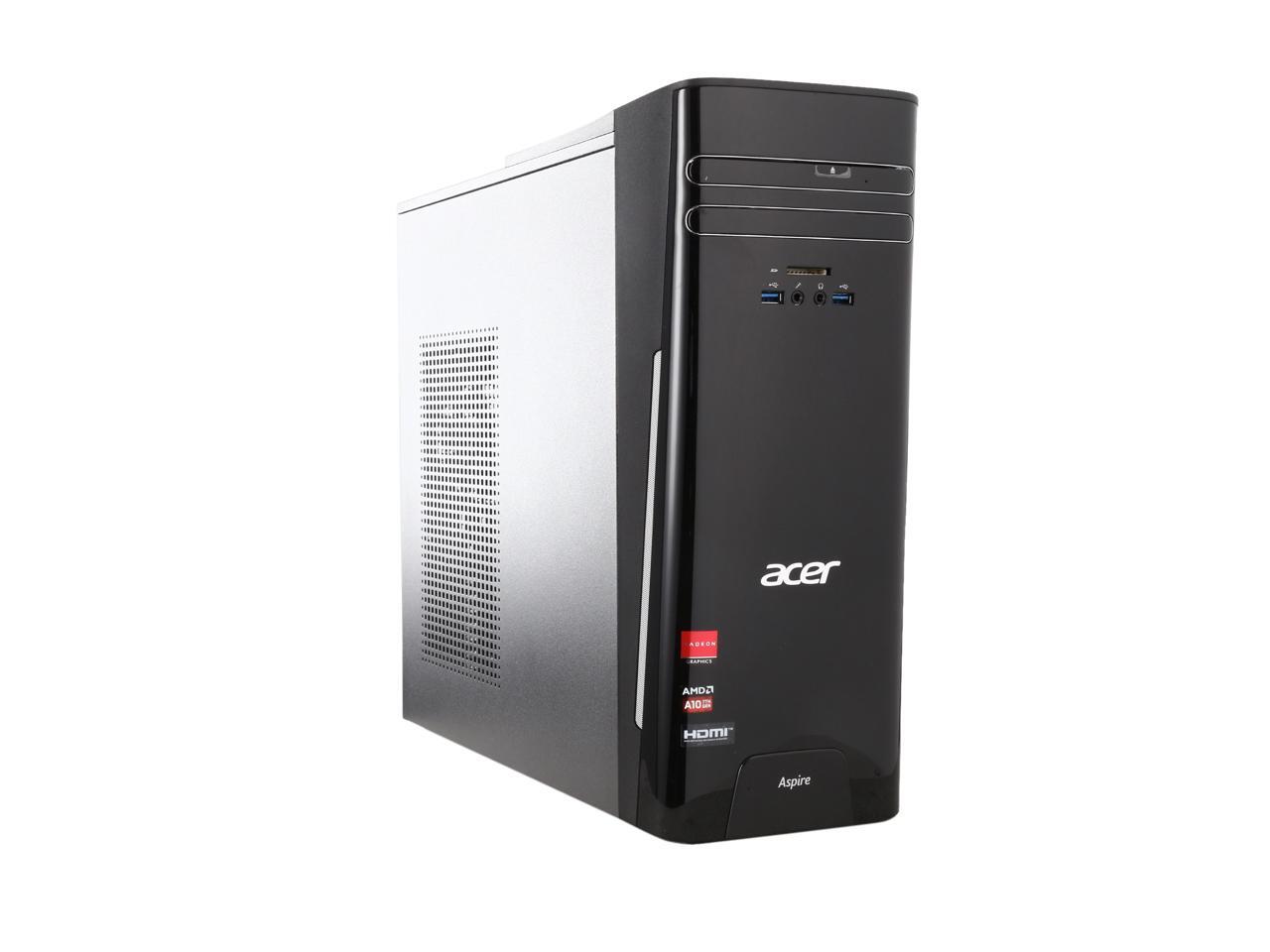 Acer Desktop Computer Aspire TC-281-UR12 AMD A10-9700 12GB DDR4 1TB HDD ...