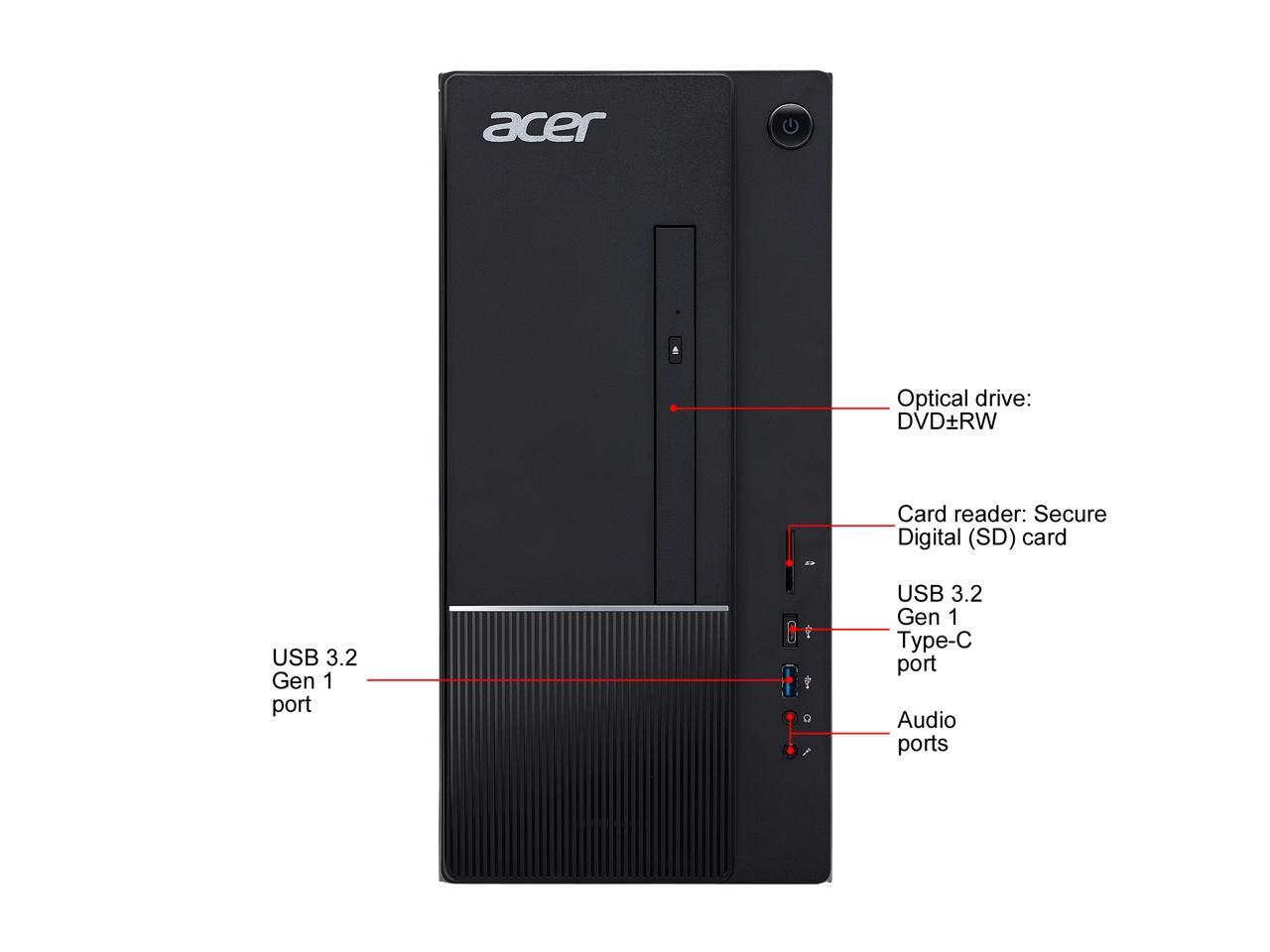 Acer Aspire TC - Intel Core i5-10400 - 8 GB DDR4 - 1 TB HDD - Intel UHD ...