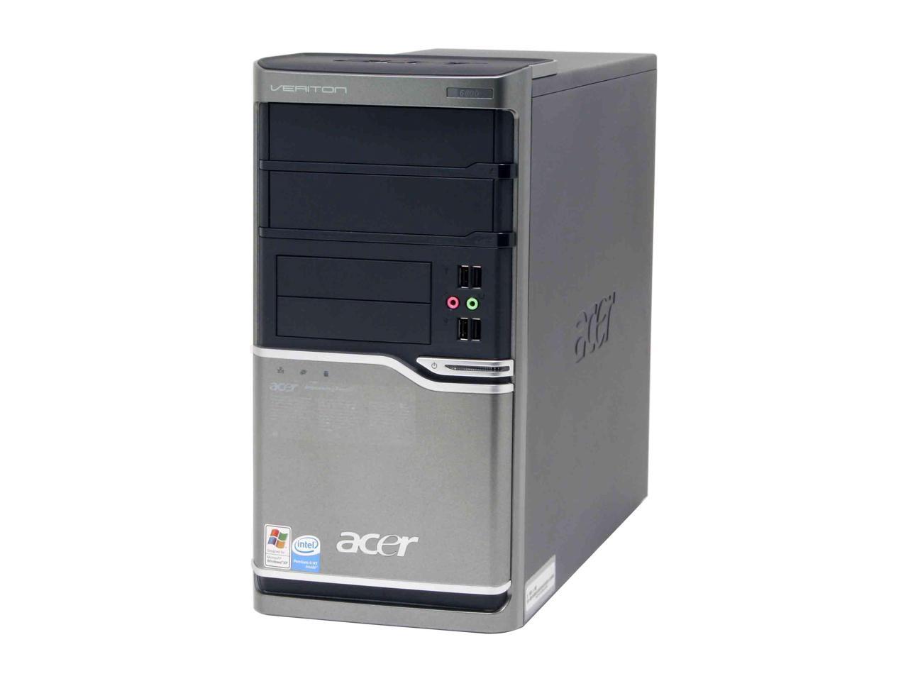 Acer Desktop PC Veriton 6800 VT6800-U-P6302 Intel Pentium 4 631 512MB ...