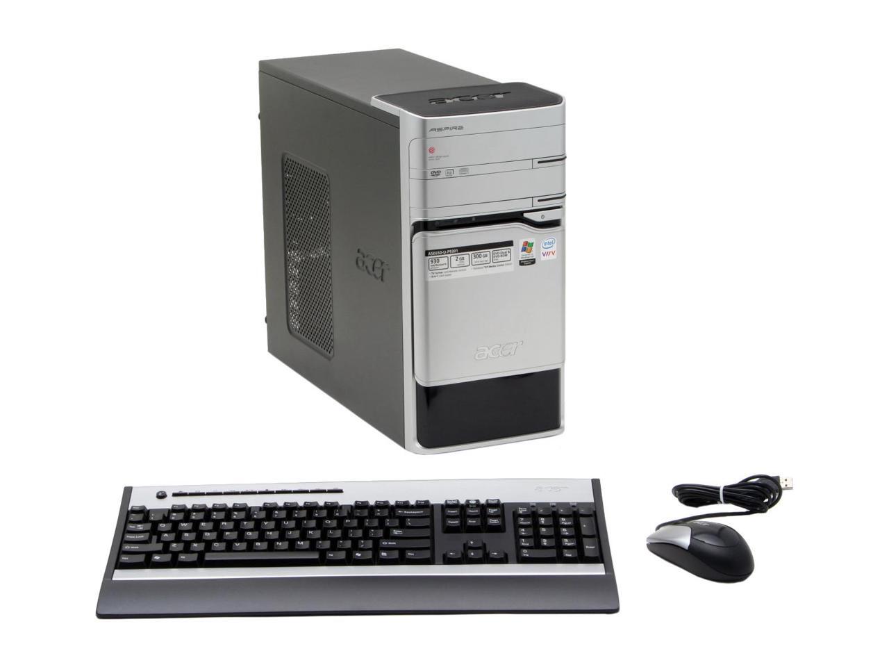 Acer Desktop PC Aspire ASE650-U-P9301 Intel Pentium D 930 2GB DDR2 ...