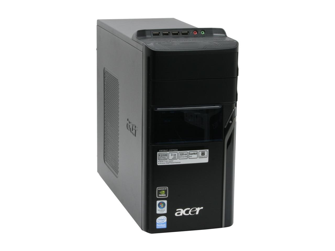 Acer Desktop PC Aspire AM3641-U3702A Intel Pentium E2220 3GB DDR2 320GB ...
