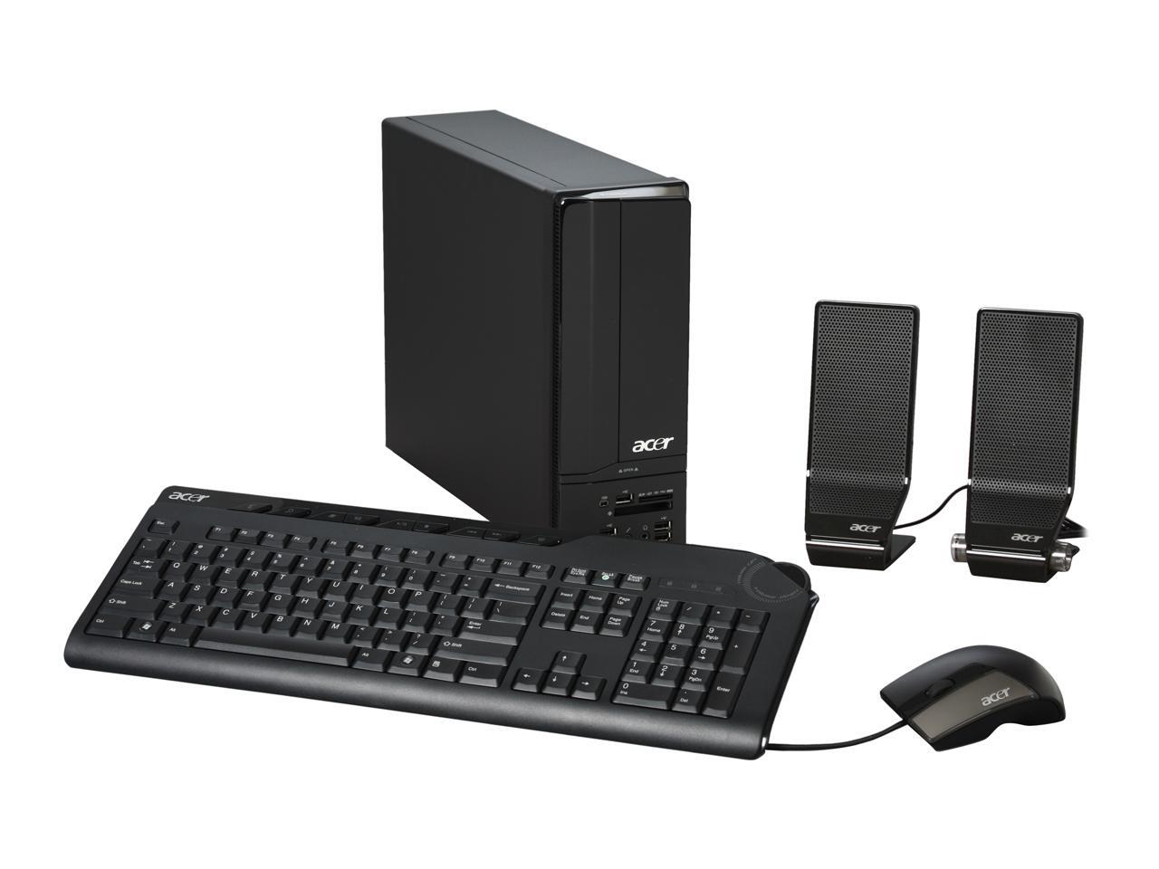 Acer Desktop PC Aspire AX1700-U3793A Intel Core 2 Duo E7300 4GB DDR2 ...