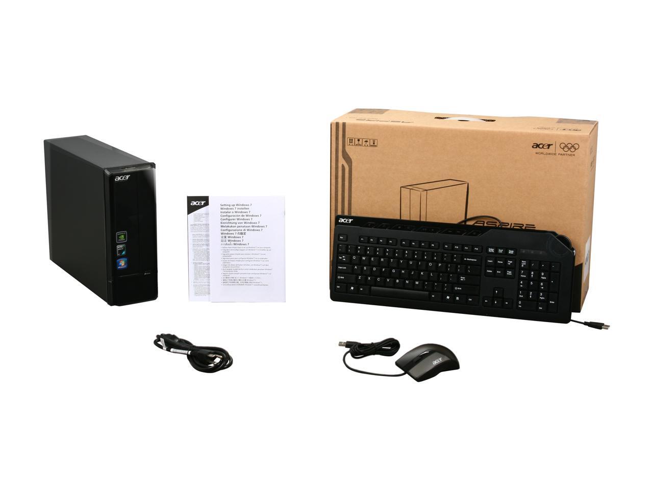 Open Box: Acer Desktop PC Aspire AX1301-U1302 AMD Athlon II X2 215 4GB ...