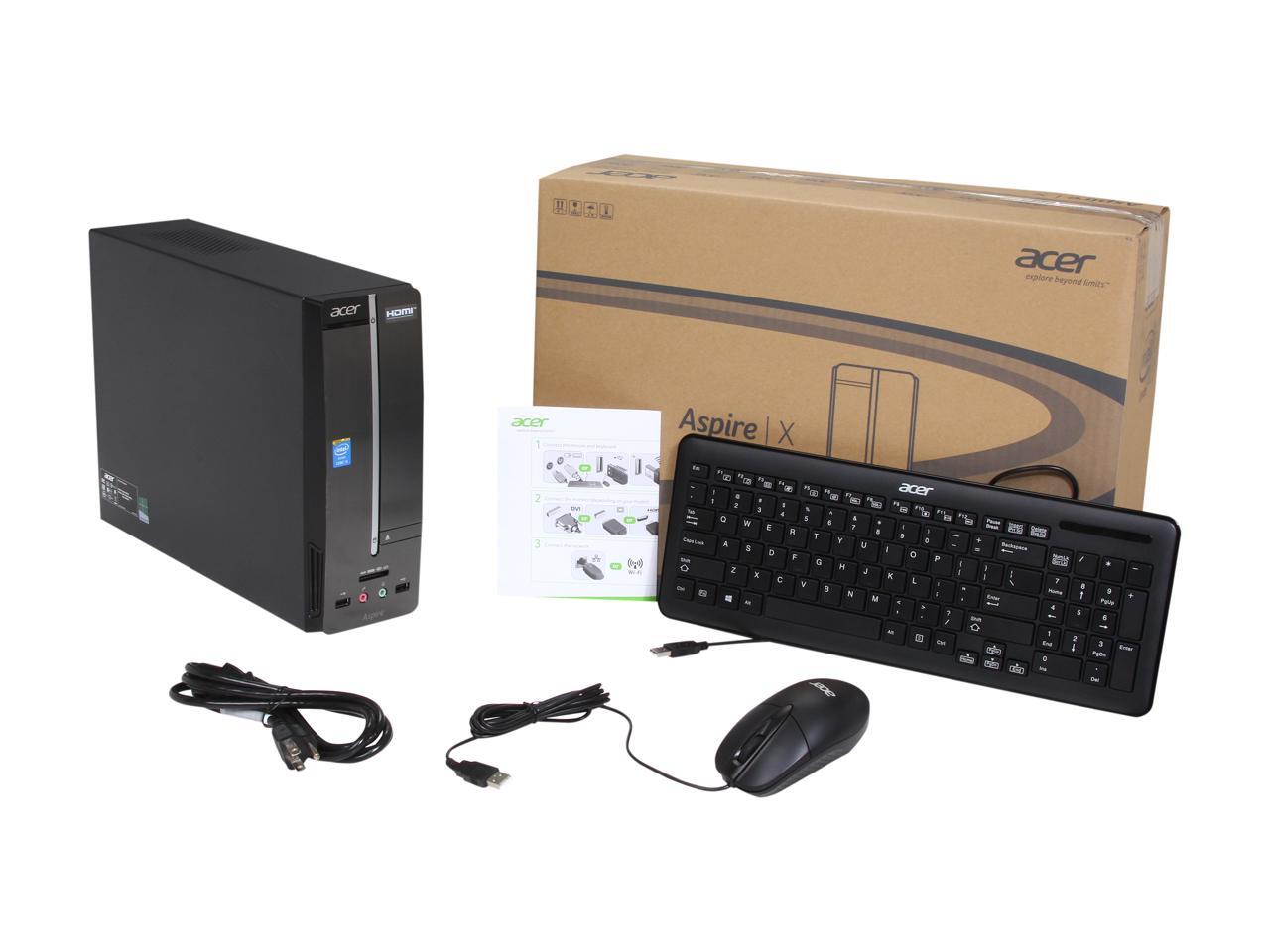 Acer Desktop PC AXC600-UR34 Intel Core i3-3240 4GB DDR3 1TB HDD Windows ...