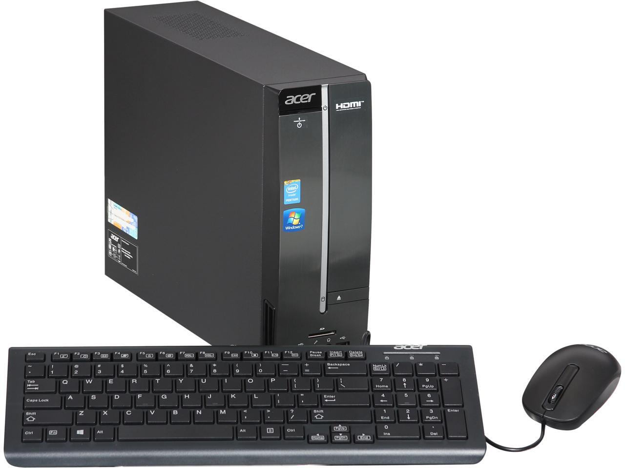 Acer Desktop PC AXC-603-UR2C Intel Pentium J2900 8GB DDR3 1TB HDD ...