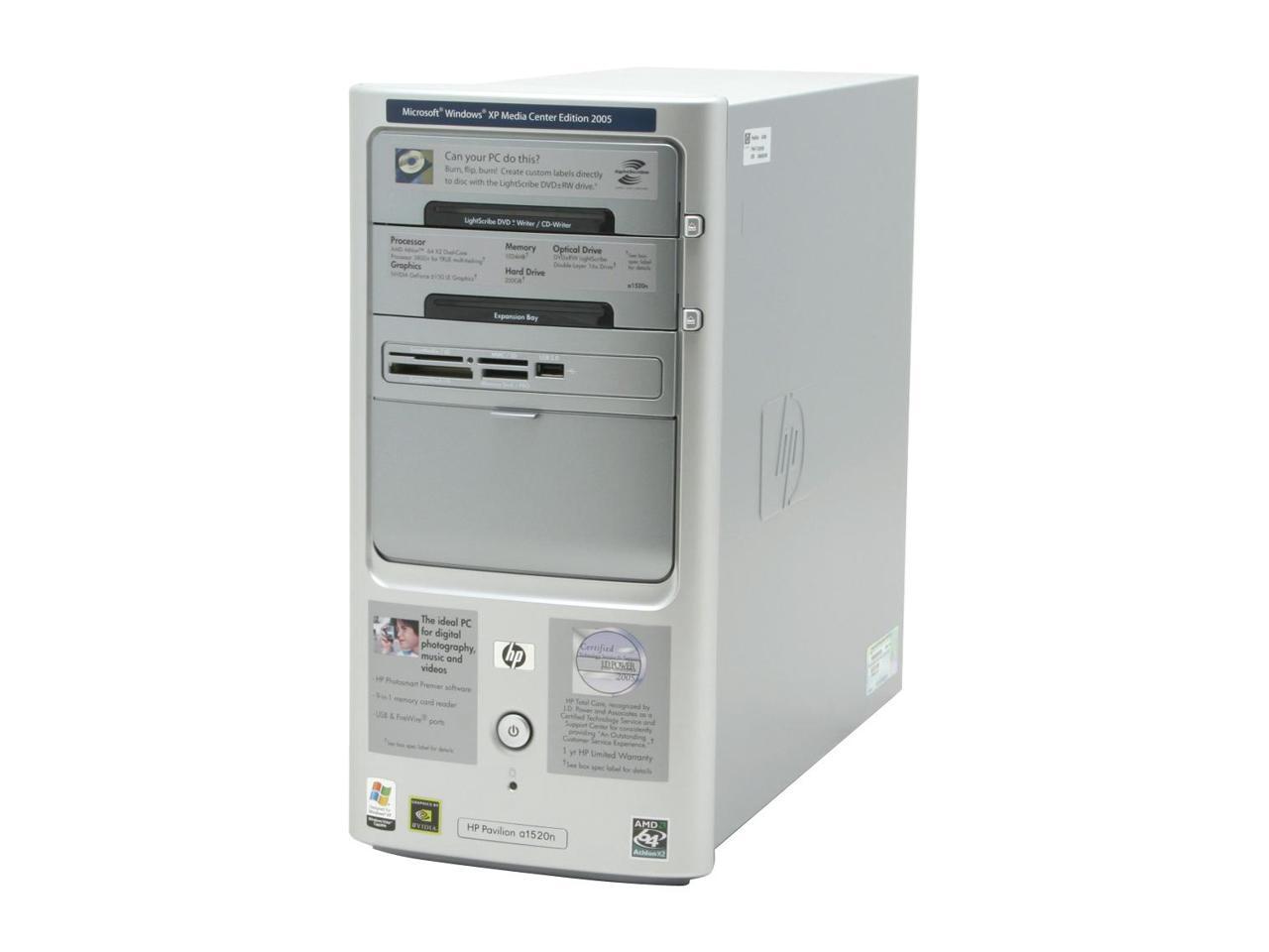 HP Desktop PC Pavilion A1520N(EX272AA#ABA) 3800+ (2.00 GHz) 1GB DDR ...