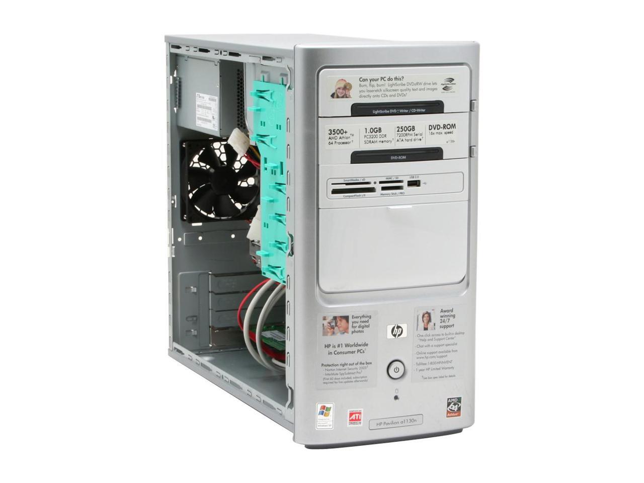 HP Desktop PC Pavilion a1130n (PX769AA#ABA) 3500+(2.20 GHz) 1GB DDR ...