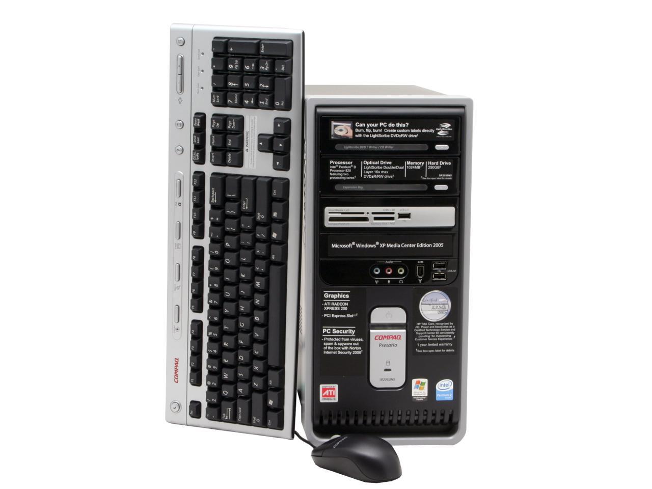 COMPAQ Desktop PC Presario SR2050NX(RE476AA) Pentium D 820 (2.80GHz ...