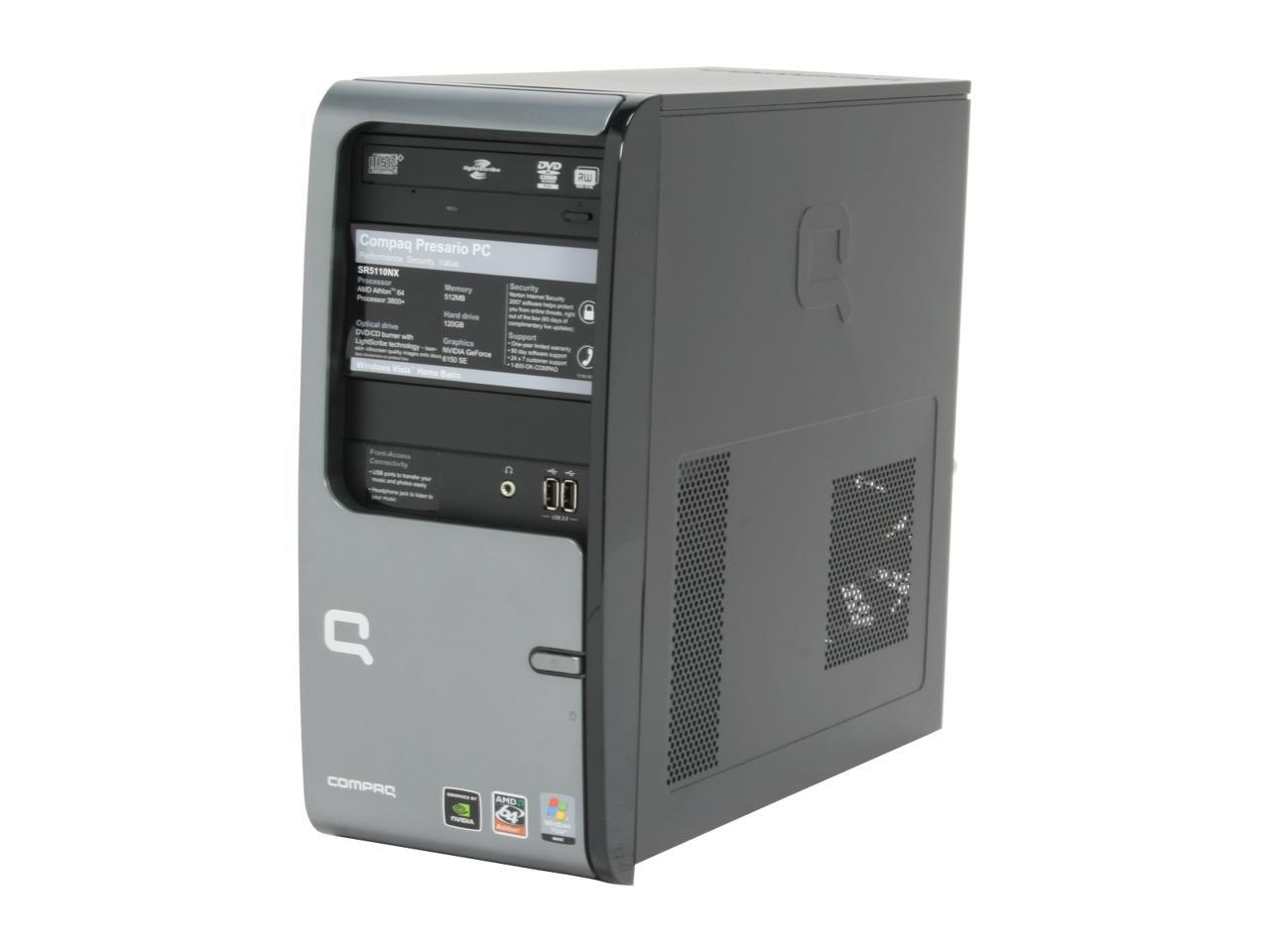 Open Box: COMPAQ Desktop PC Presario SR5110NX (GC668AA) 3800+ (2.00 GHz ...