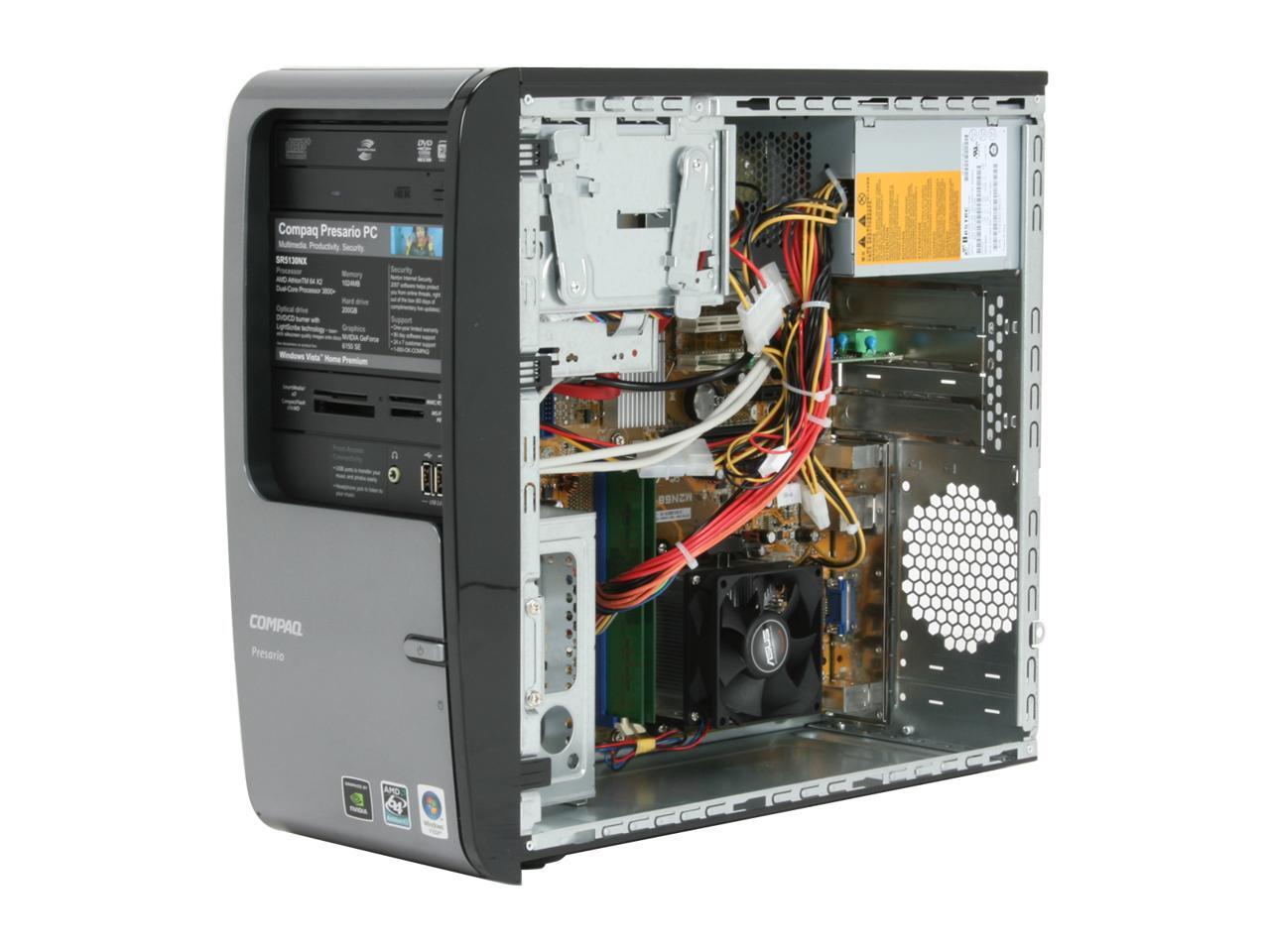 COMPAQ Desktop PC Presario SR5130NX (GC667AA) 3800+ (2.00 GHz) 1GB DDR2 ...