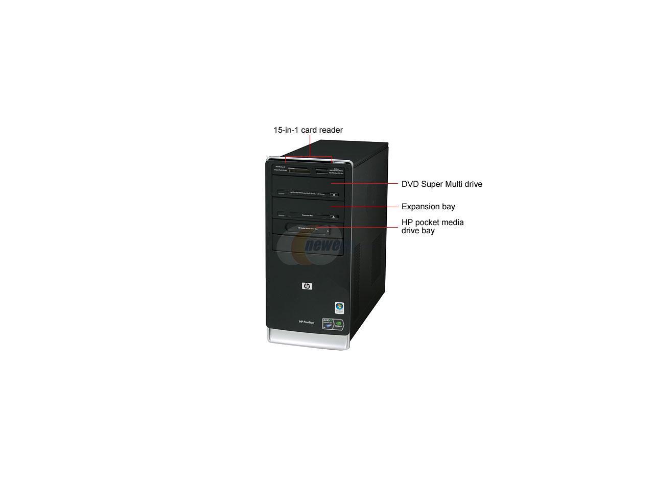 HP Desktop PC Pavilion A6530F(KQ496AA) AMD Phenom X3 8450 4GB DDR2 ...