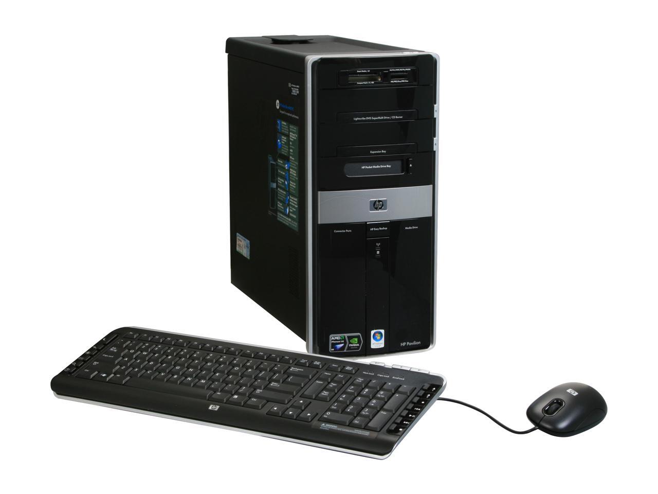 HP Desktop PC Pavilion M9402F (FQ512AA) AMD Phenom X4 9650 7GB DDR2 ...