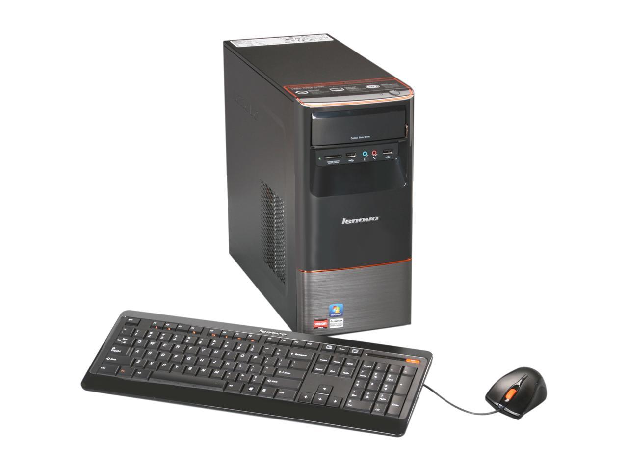Lenovo Desktop PC H405 (77231LU) 4GB DDR3 1TB HDD Windows 7 Home ...