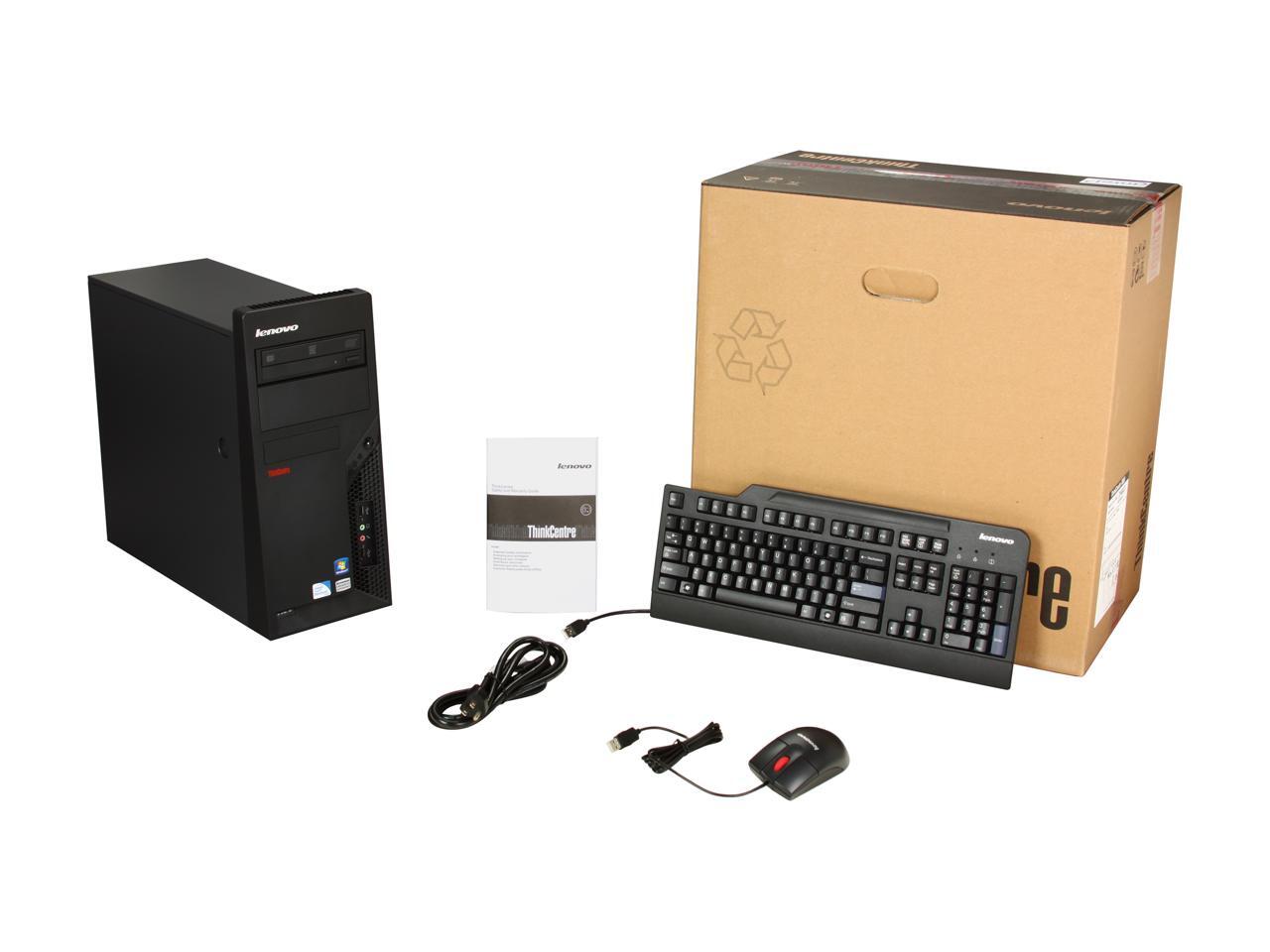 ThinkCentre Desktop PC M58 (7244A37) Intel Pentium E6600 4GB DDR3 250GB ...