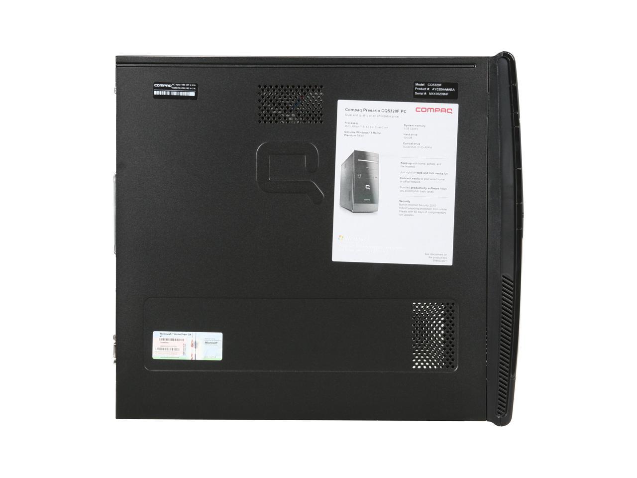 COMPAQ Desktop PC Presario CQ5320F(AY030AA#ABA) AMD Athlon II X2 240 ...