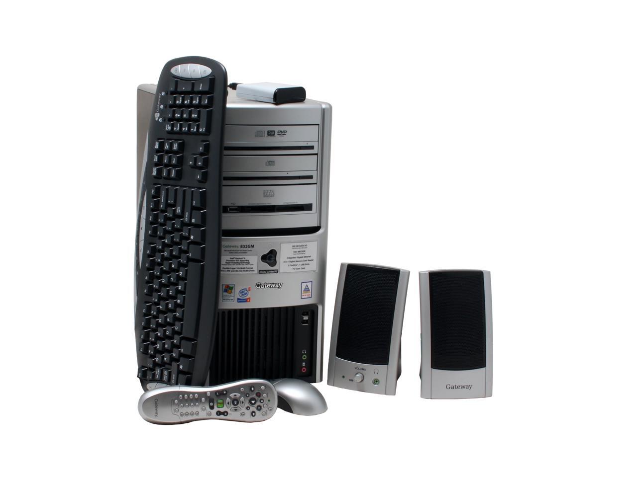 Gateway Desktop PC 832GM Intel Pentium 4 630 1GB DDR 250GB HDD Windows ...