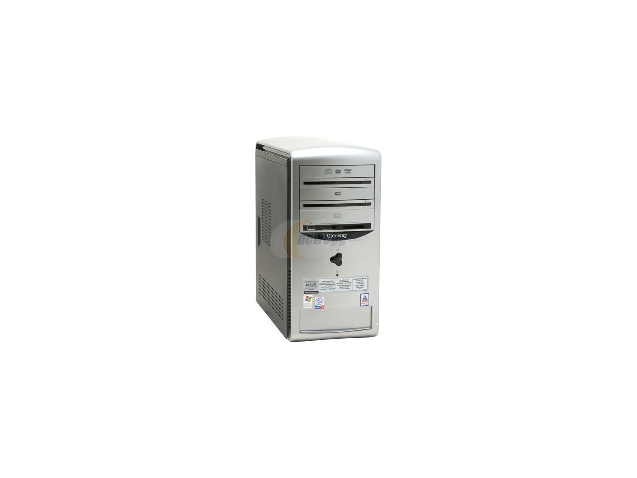 Gateway Desktop PC 831GM Intel Pentium 4 630 512MB DDR 200GB HDD ...