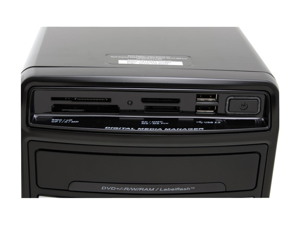 Gateway Desktop PC GT5662 AMD Phenom X4 9500 3GB DDR2 500GB HDD Windows ...