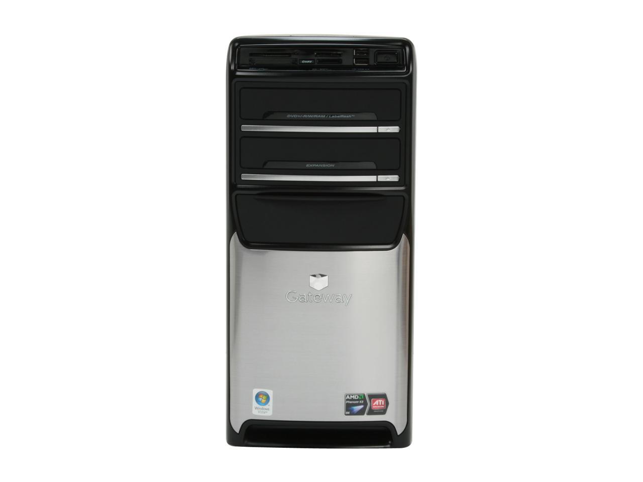 Gateway Desktop PC GT5692 AMD Phenom X3 8450 4GB DDR2 500GB HDD Windows ...