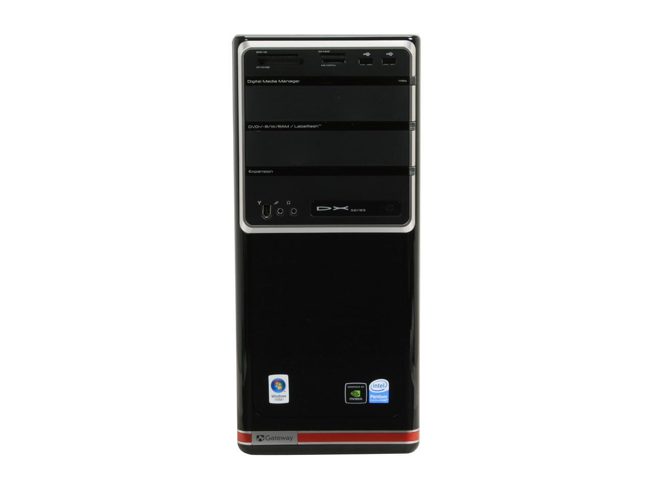 Gateway Desktop PC DX Series DX4720-03 Intel Pentium E5200 4GB DDR2 ...