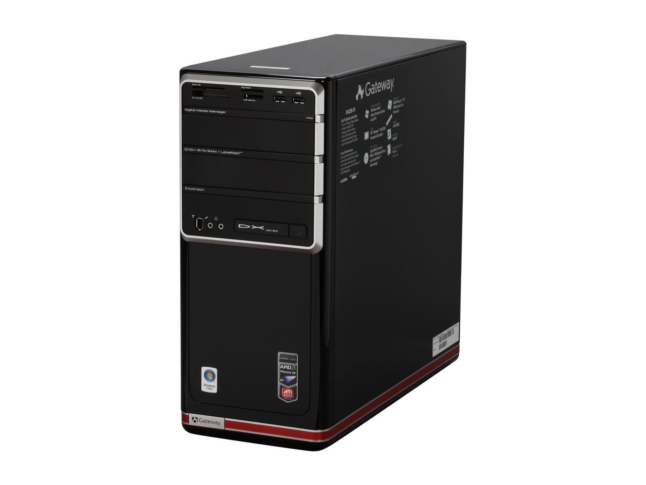 Gateway Desktop PC DX Series DX4200-09 AMD Phenom X4 9100e 4GB DDR2 ...