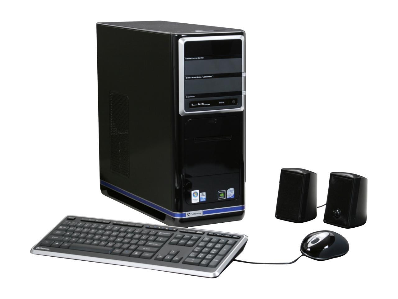 Open Box: Gateway Desktop PC LX6810-01 Intel Core 2 Quad Q8200 8GB DDR2 ...