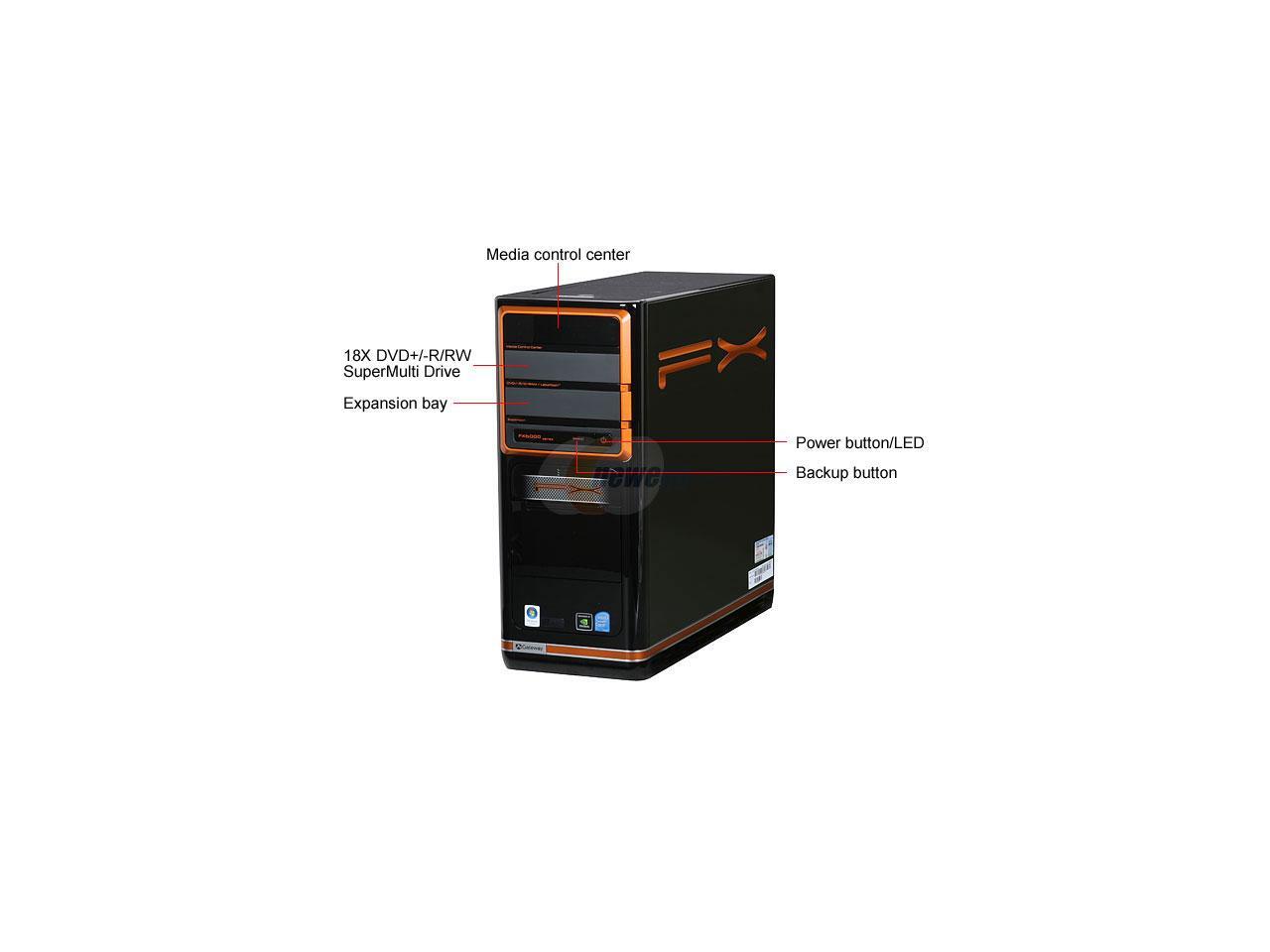 Gateway Desktop PC FX Series FX6800-09 Intel Core i7-920 6GB DDR3 1TB ...