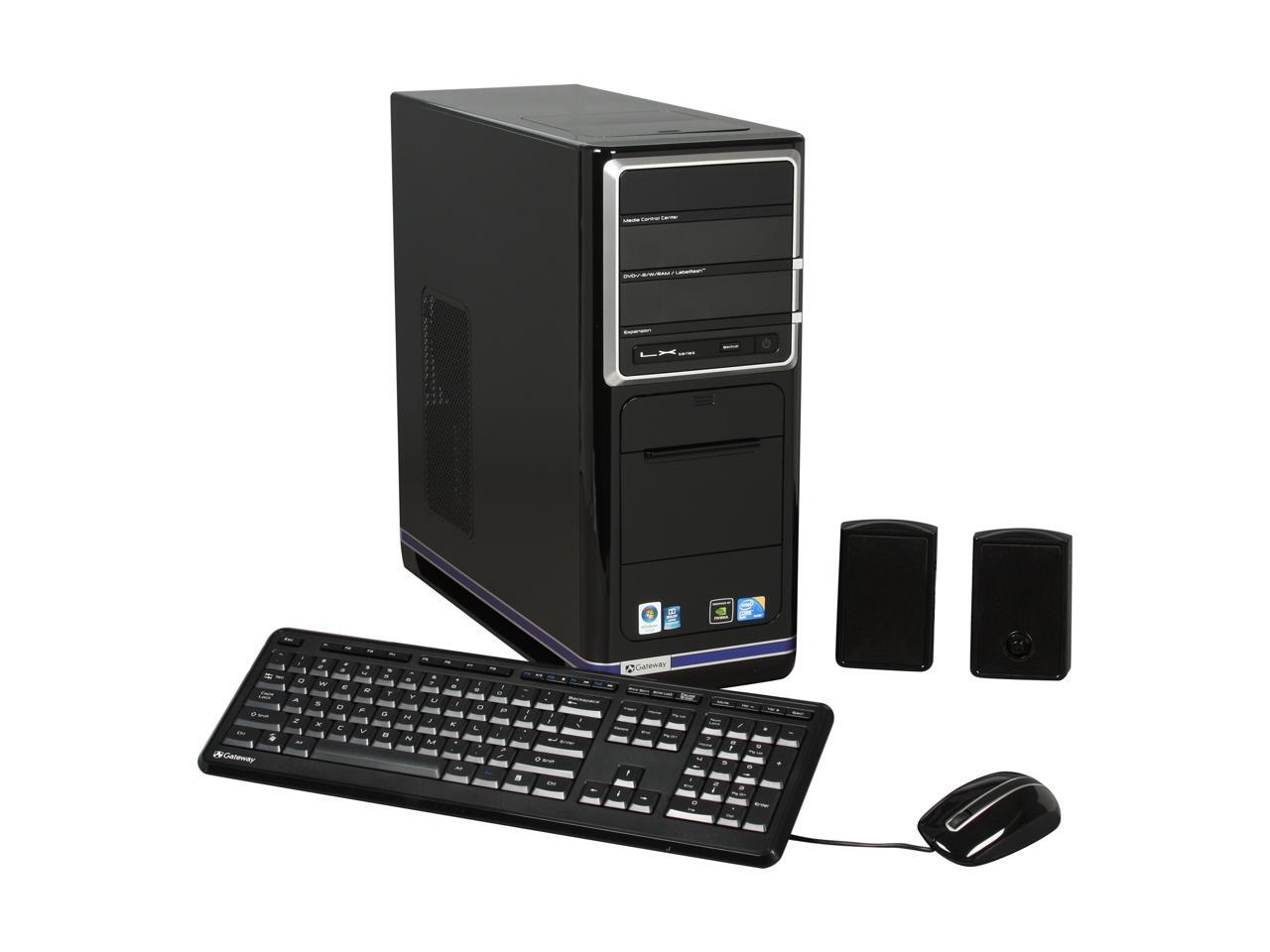 Open Box: Gateway Desktop PC LX6820-01 Intel Core 2 Quad Q9400 8GB DDR3 ...