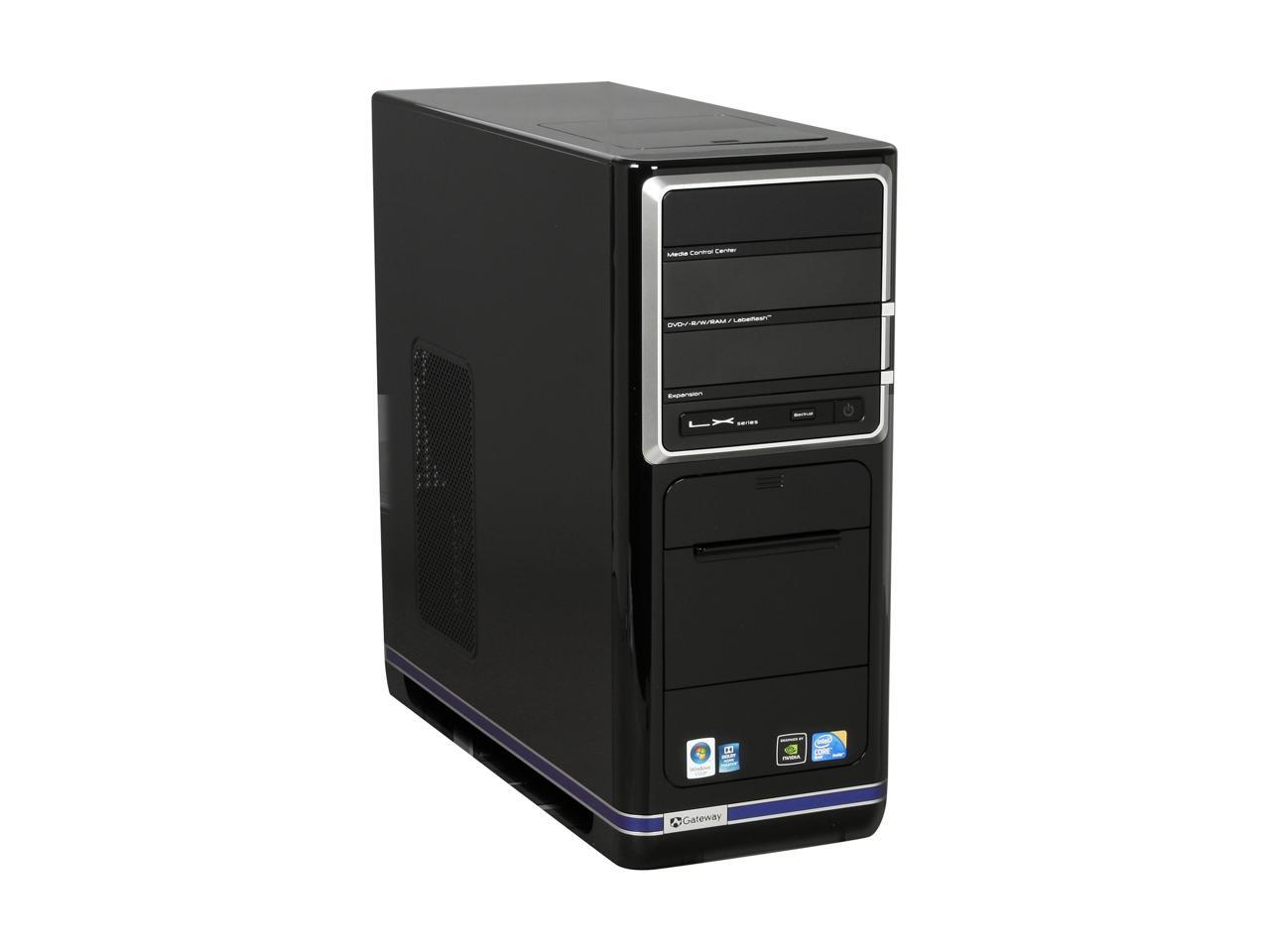Open Box: Gateway Desktop PC LX6820-01 Intel Core 2 Quad Q9400 8GB DDR3 ...