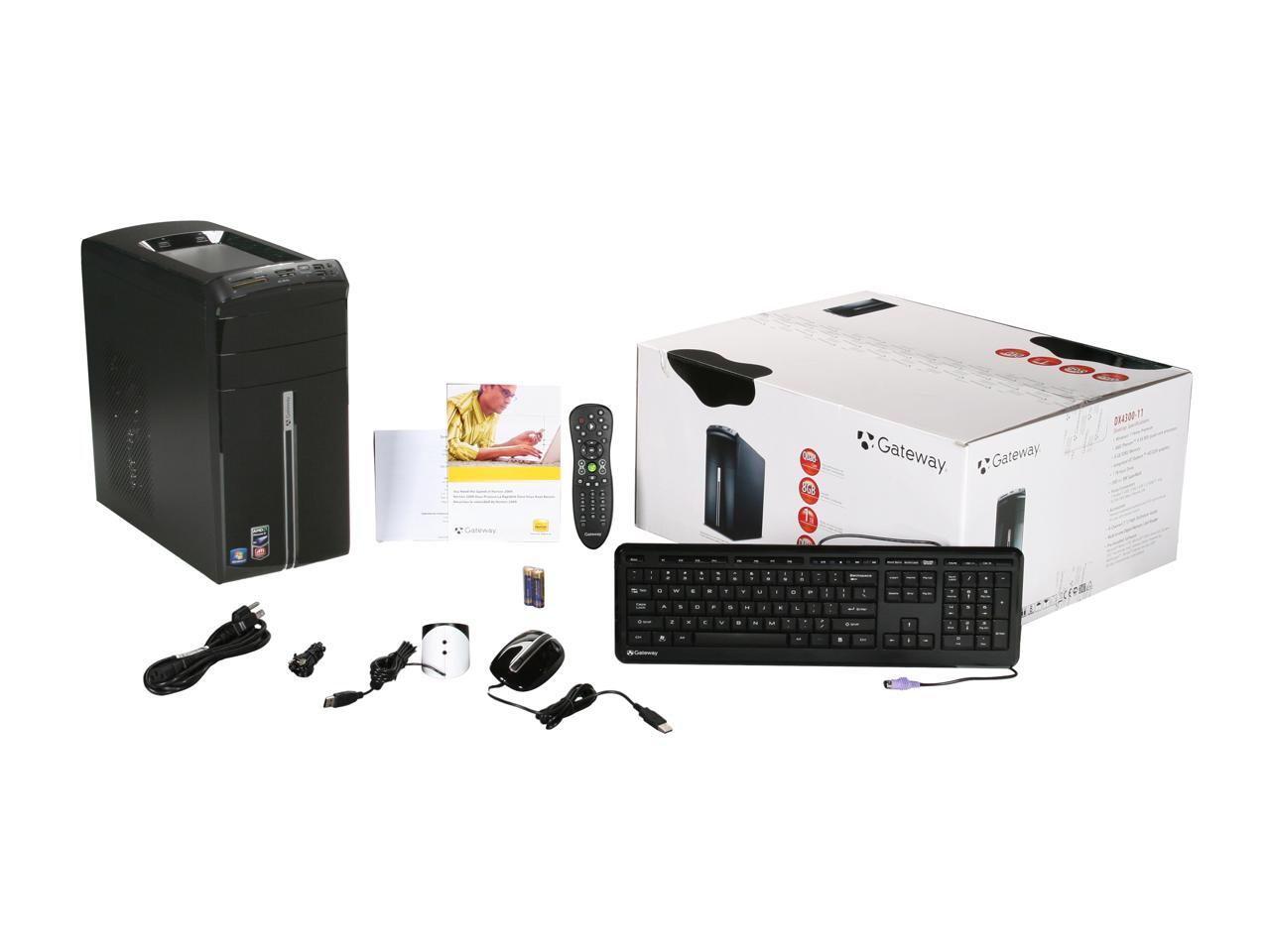 Gateway Desktop PC DX Series DX4300-11 AMD Phenom II X4 805 8GB DDR2 ...