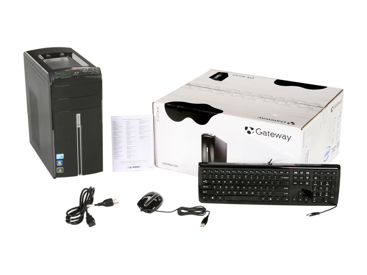 Gateway Desktop PC DX Series DX4840-07 Intel Core i5-650 6GB DDR3 1TB ...