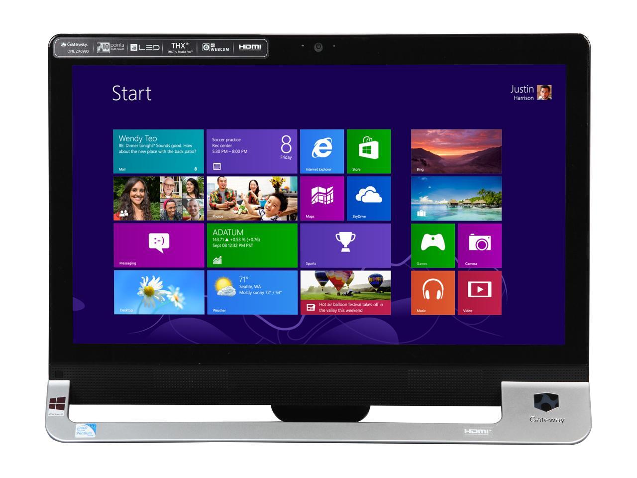 Gateway All-in-One PC One ZX6980-UR308 (DQ.GDTAA.002 ) Intel Pentium ...