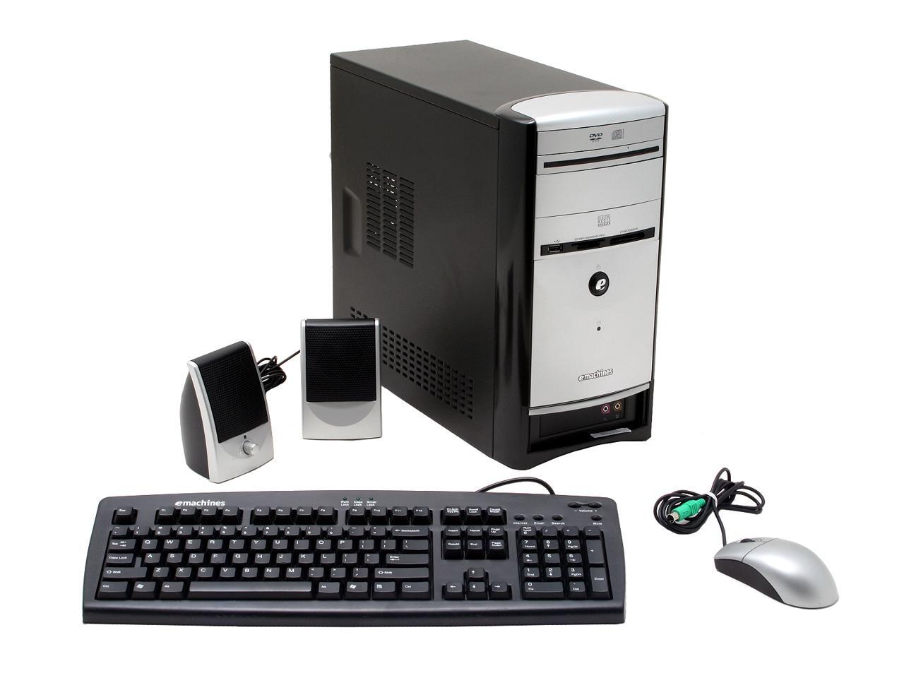 eMachines Desktop PC T3410 3400+ 512MB DDR 160GB HDD Windows XP Home ...