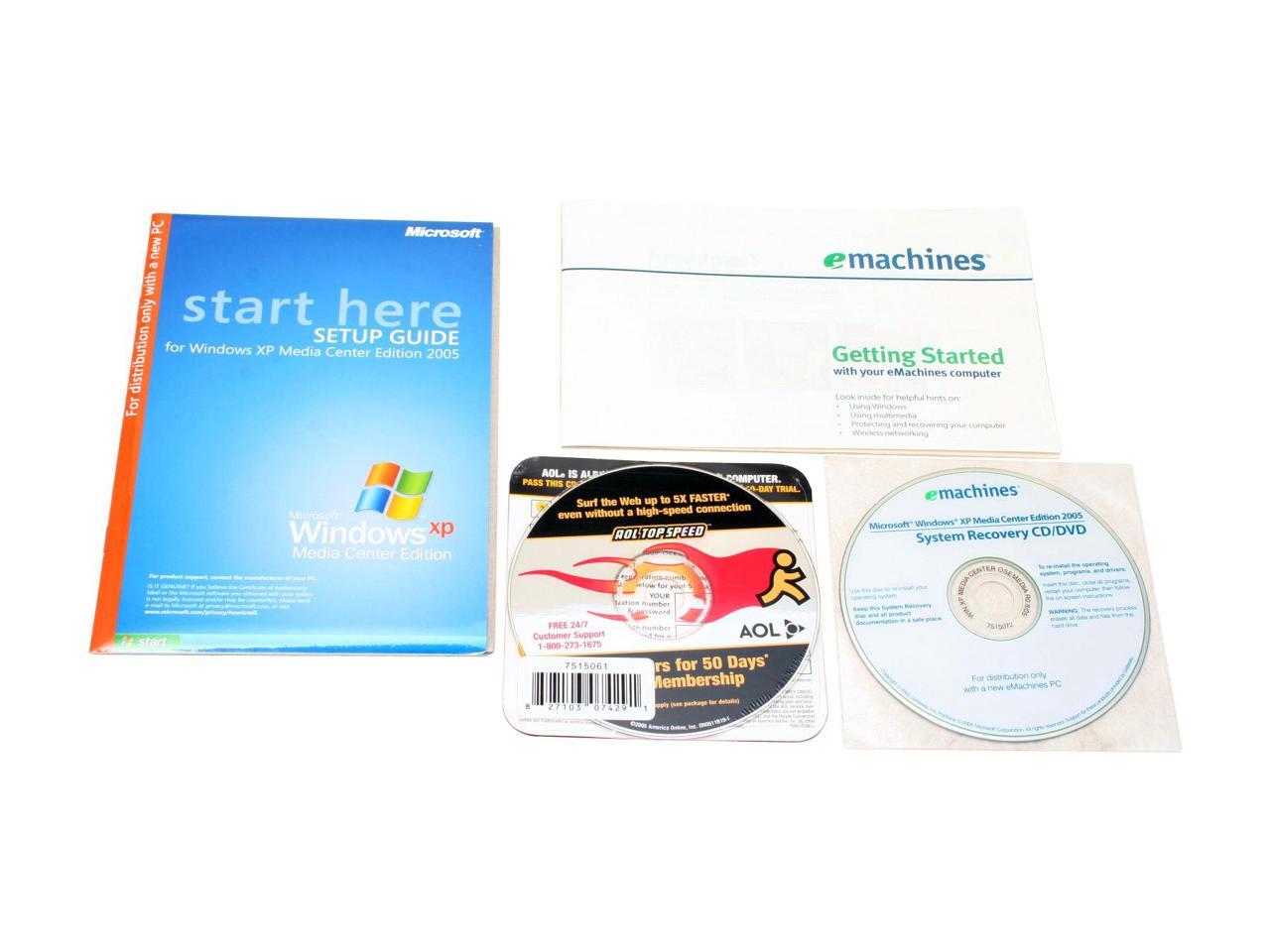 eMachines Desktop PC T6420 3400+ 1GB DDR 200GB HDD Windows XP Media ...