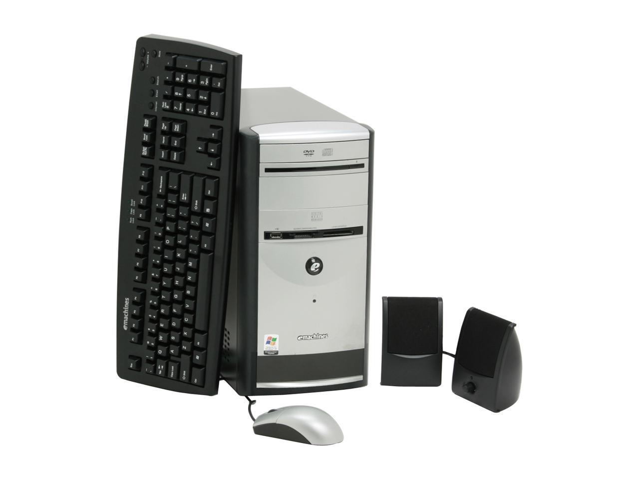 Refurbished: eMachines Desktop PC T3828 - RA Intel Celeron D 335 256MB ...