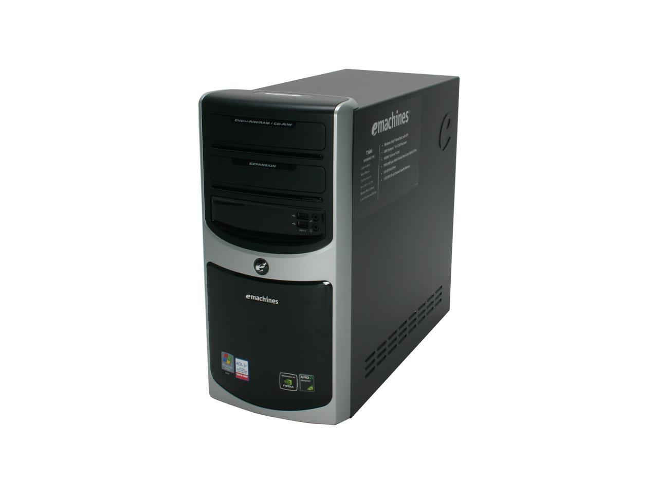 eMachines Desktop PC T3646 AMD Sempron LE-1250 1GB DDR2 160GB HDD ...