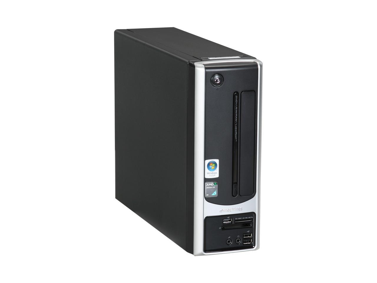 eMachines Desktop PC ET1160-05 AMD Athlon 64 LE-1600 1GB DDR2 160GB HDD ...