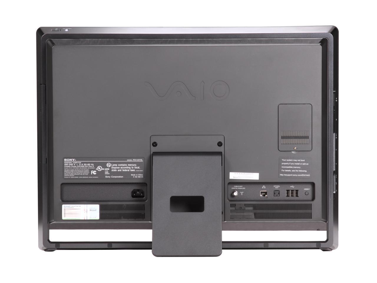 Open Box: Sony Desktop PC VAIO L Series VPCL114FX/B Intel Core 2 Duo ...
