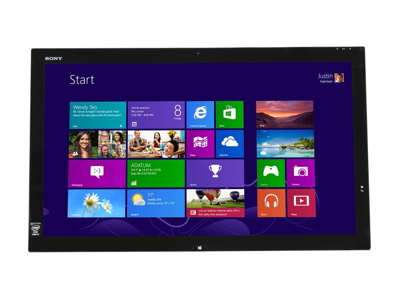 Sony Desktop PC VAIO SVT21216CXB Intel Core i5-4200U 8GB DDR3 1TB + 8GB ...