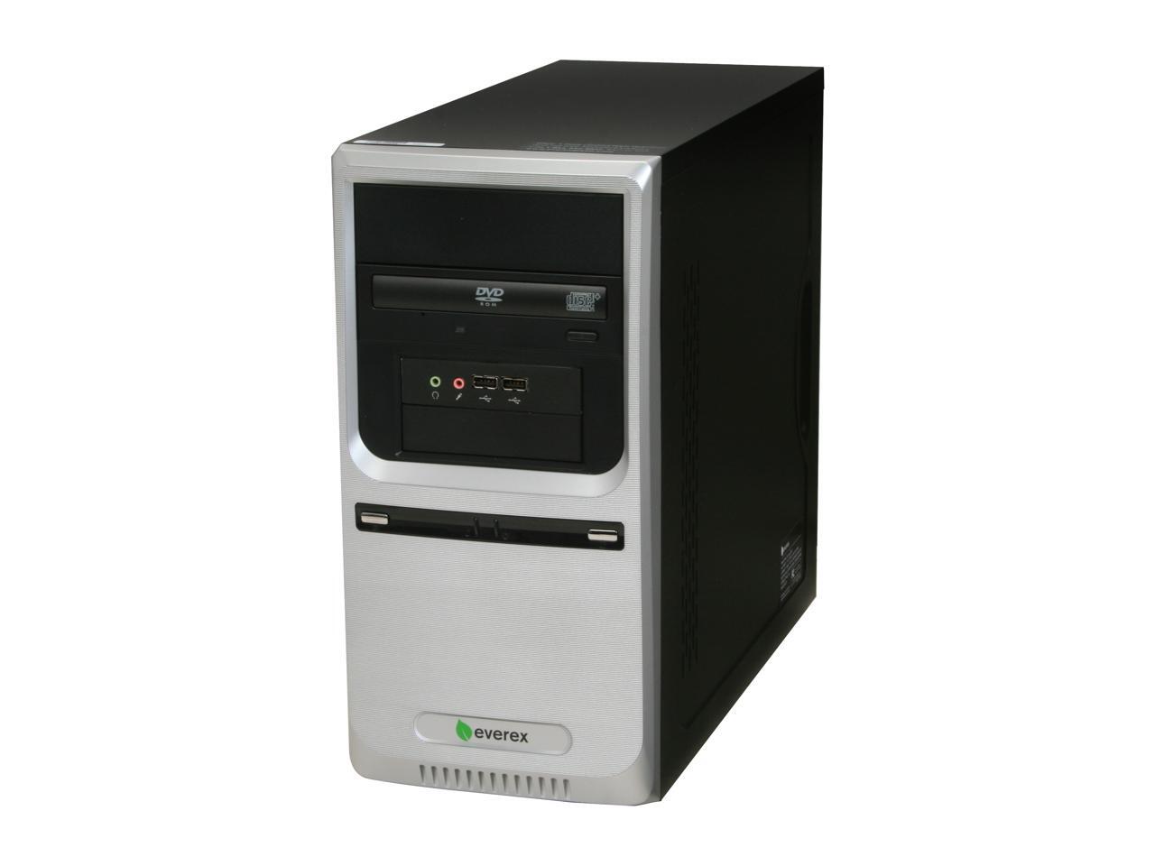 EVEREX Desktop PC gPC3 AMD Sempron LE-1150 1GB DDR2 80GB HDD Ubuntu 8. ...