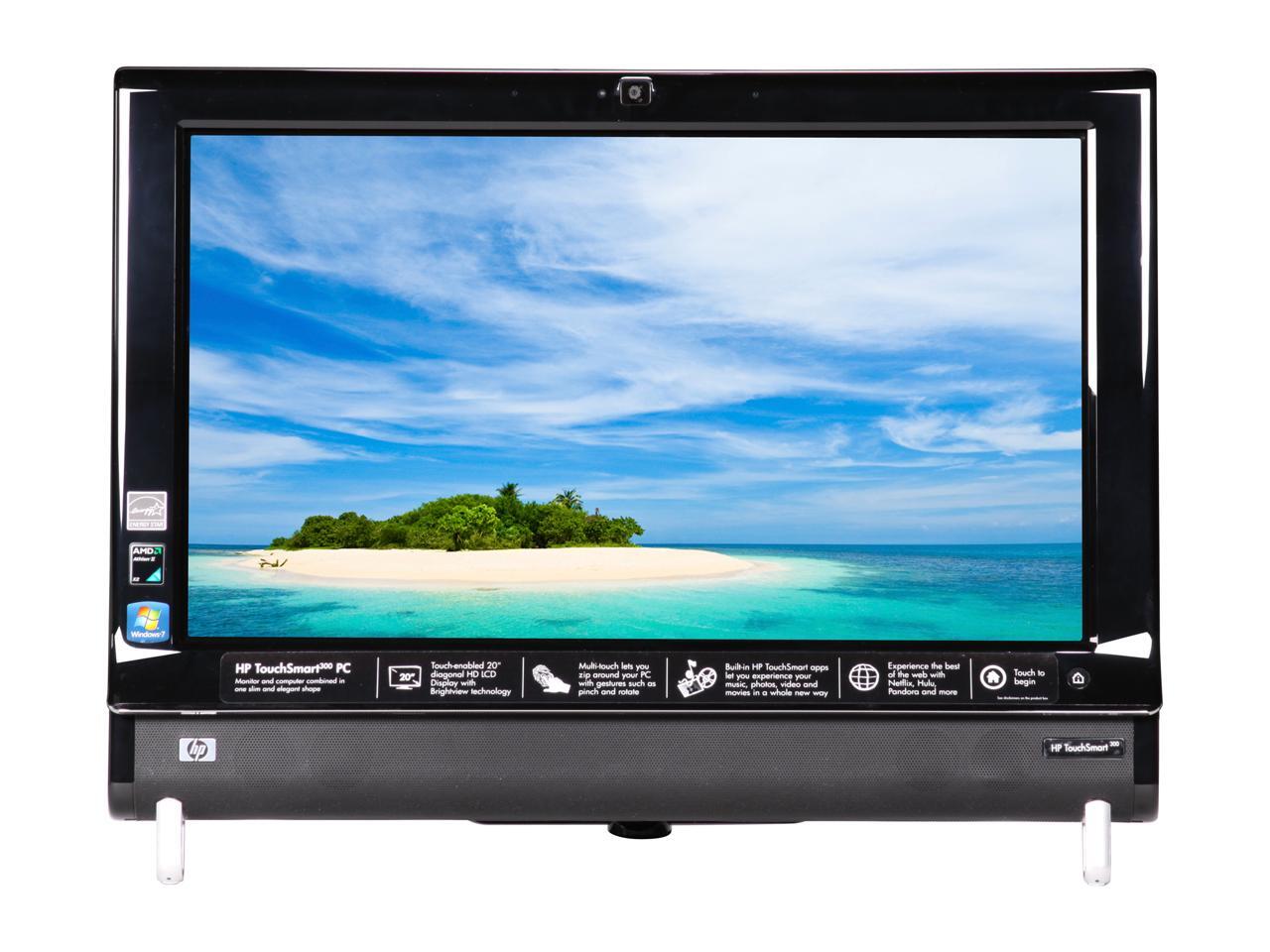 HP Desktop PC TouchSmart 300-1025 (NY537AA#ABA) AMD Athlon II X2 240e ...