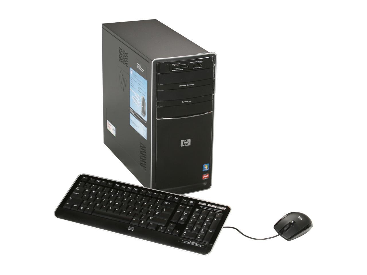 HP Desktop PC Pavilion P6510 AMD Athlon II X4 630 4GB 750GB HDD Windows ...