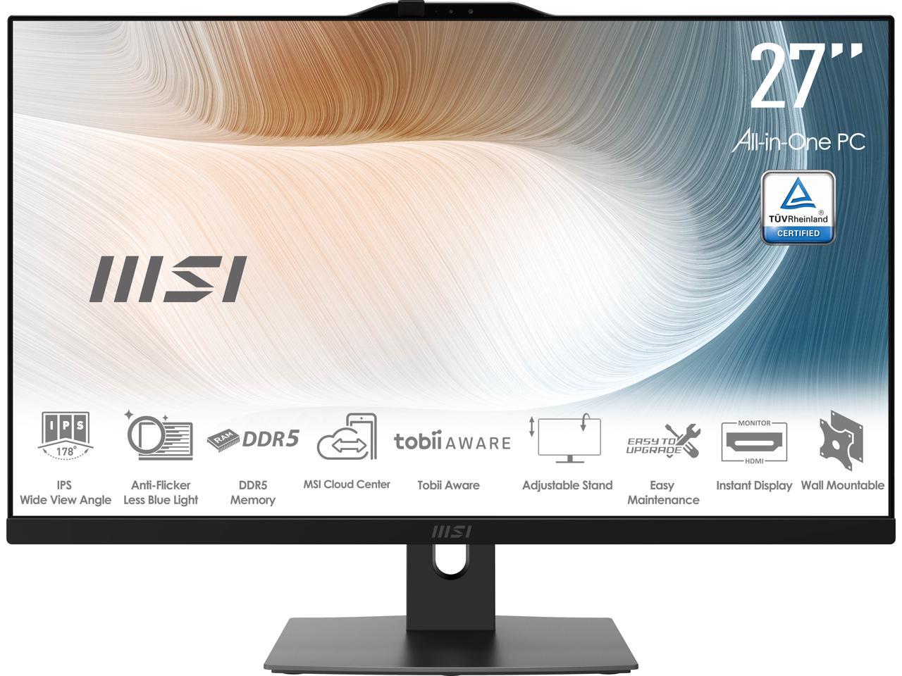MSI All-in-One Computer Modern AM272P 1M-821US Intel Core 5 120U 16GB ...