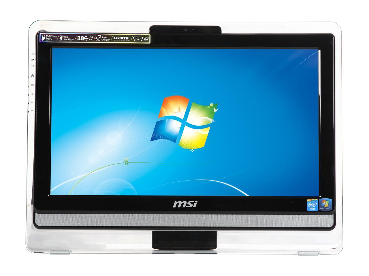 MSI All-in-One PC AE202-013US Intel Celeron 1037U 4GB DDR3 500GB HDD 19 ...