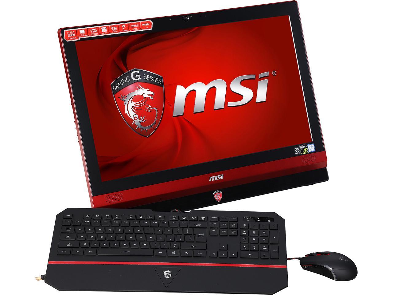 Open Box: MSI All-in-One Computer Gaming 24 6QE 4K-014US Intel Core i7 ...