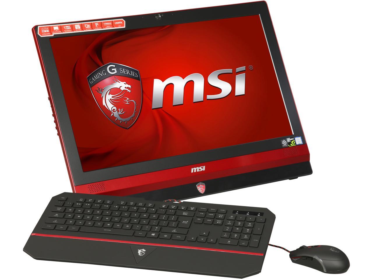 Refurbished: MSI All-in-One Computer Gaming 24 6QE 4K-014US Intel Core ...