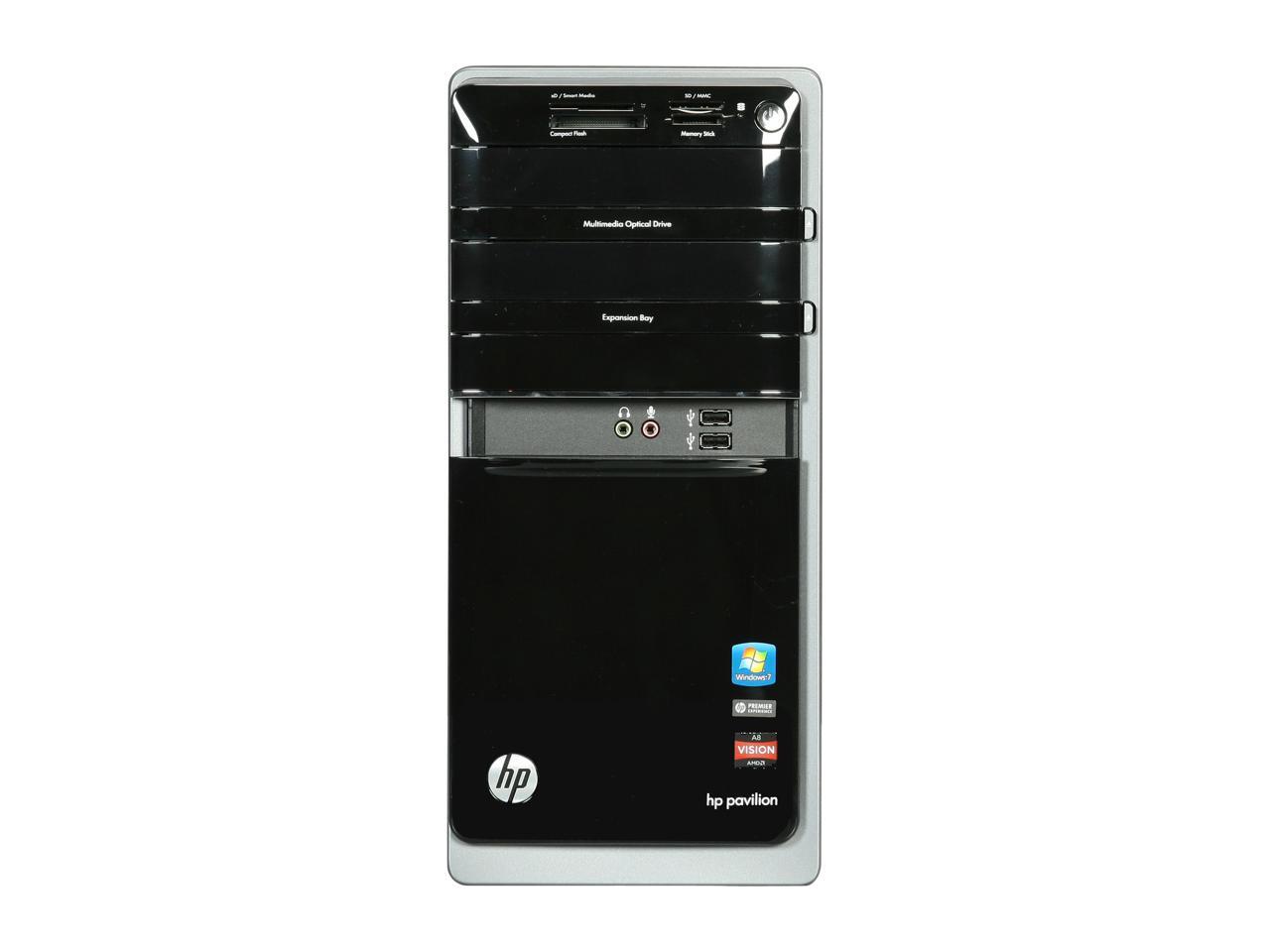 HP Desktop PC Pavilion p7-1225 (QW839AA#ABA) AMD A8-3820 8GB DDR3 1TB ...